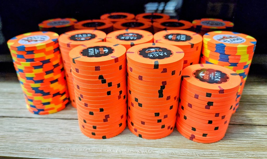 Sold - Jack Cincinnati $1000 secondary $1k. 115 chips. | Poker Chip Forum