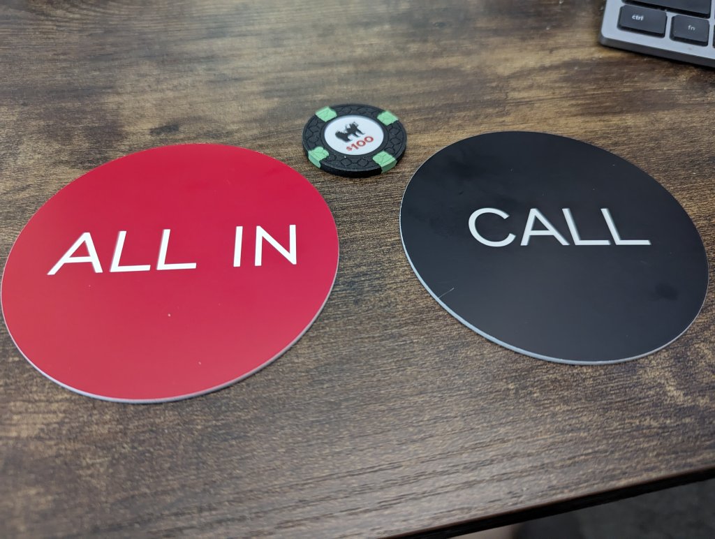 All In and Call Buttons? | Poker Chip Forum