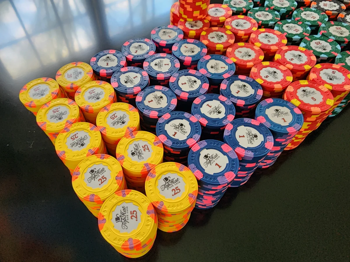 Canceled - WTHC - World Top Hat & Cane - Paulson Poker Chips - 1,200 ...
