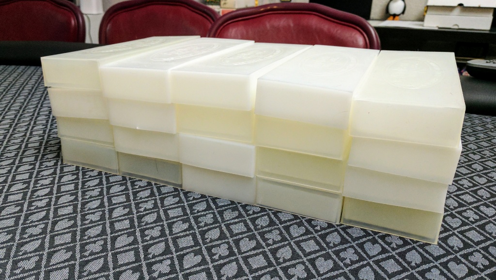 Sold - 20 Paulson Plastic Chip Boxes/Racks | Poker Chip Forum