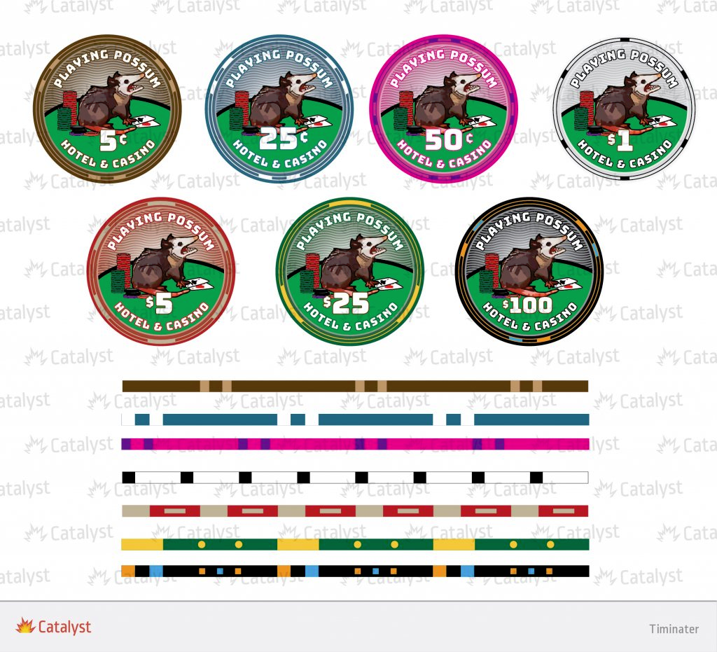 Playing Possum, First Custom logos help | Poker Chip Forum