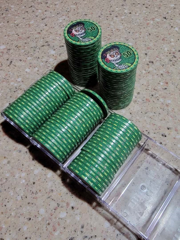 For Sale - 1 Rack of Green DDM .50 chips (Price reduced) | Poker Chip Forum