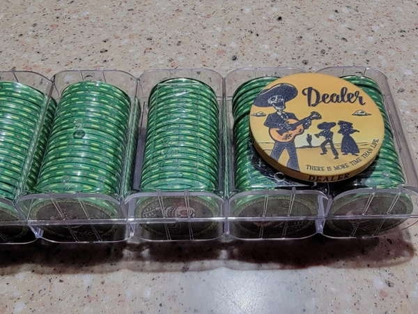 For Sale - 1 Rack of Green DDM .50 chips (Price reduced) | Poker Chip Forum