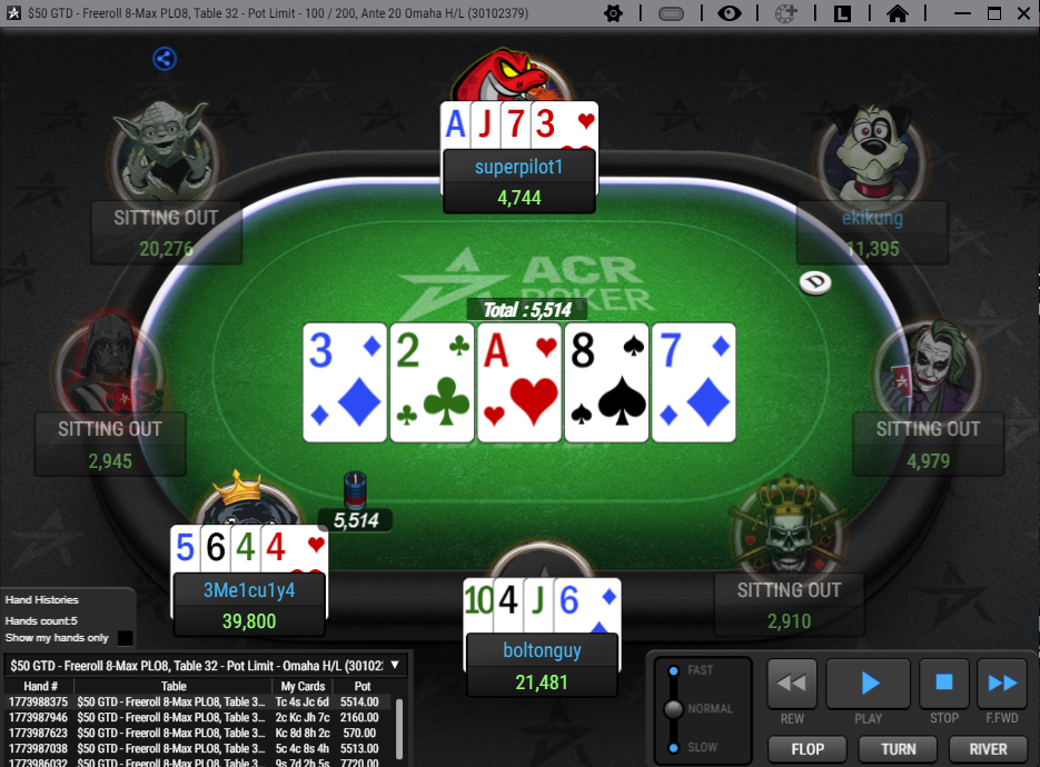 PLO8 Hi/Lo question | Poker Chip Forum