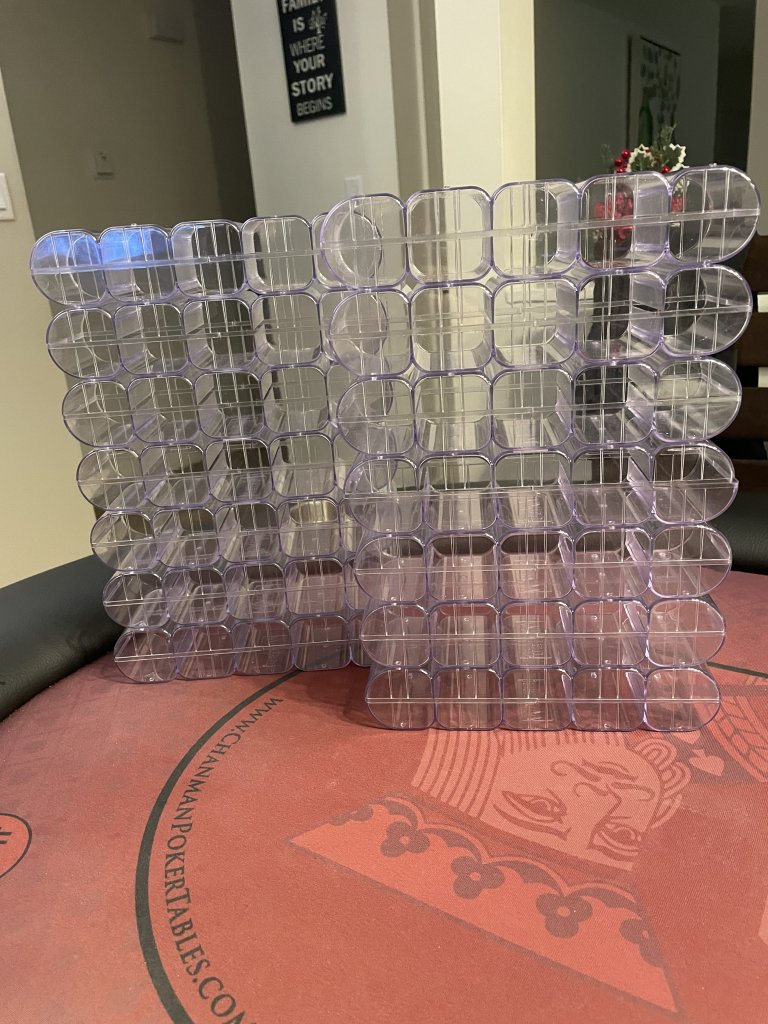 Sold - 14 Matsui racks | Poker Chip Forum