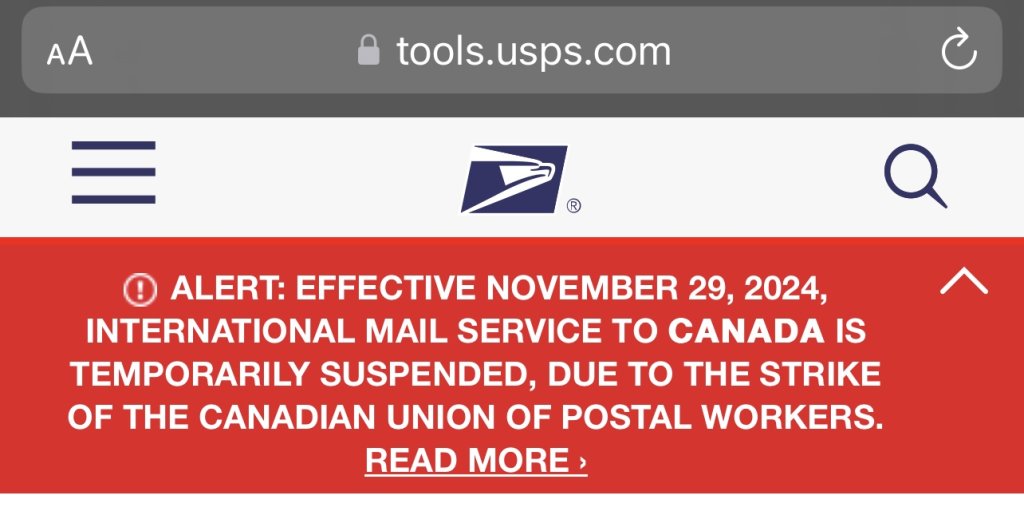 Shipping to Canada Suspended USPS | Poker Chip Forum