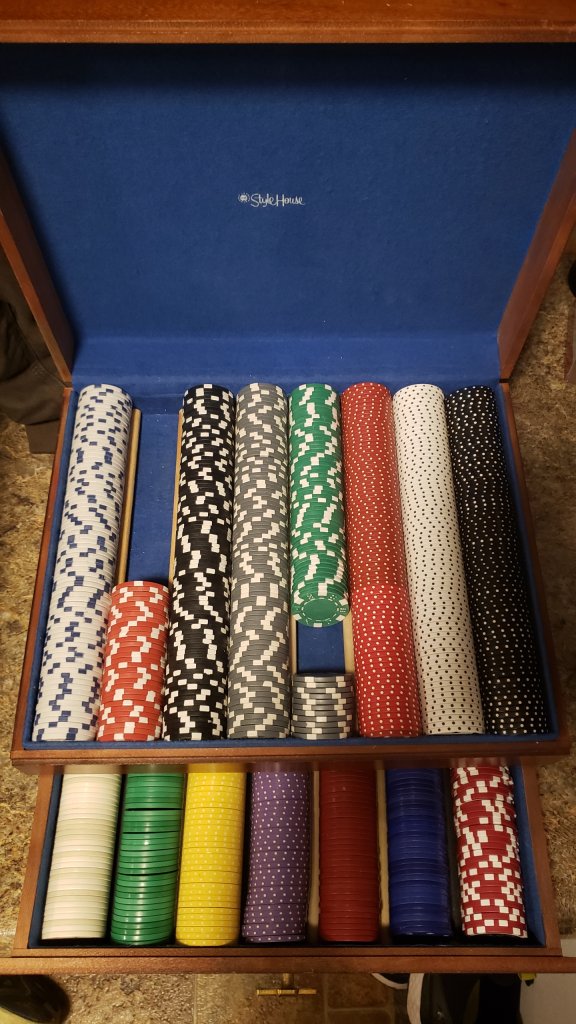 Old silverware box from thriftstore for chip storage | Poker Chip Forum