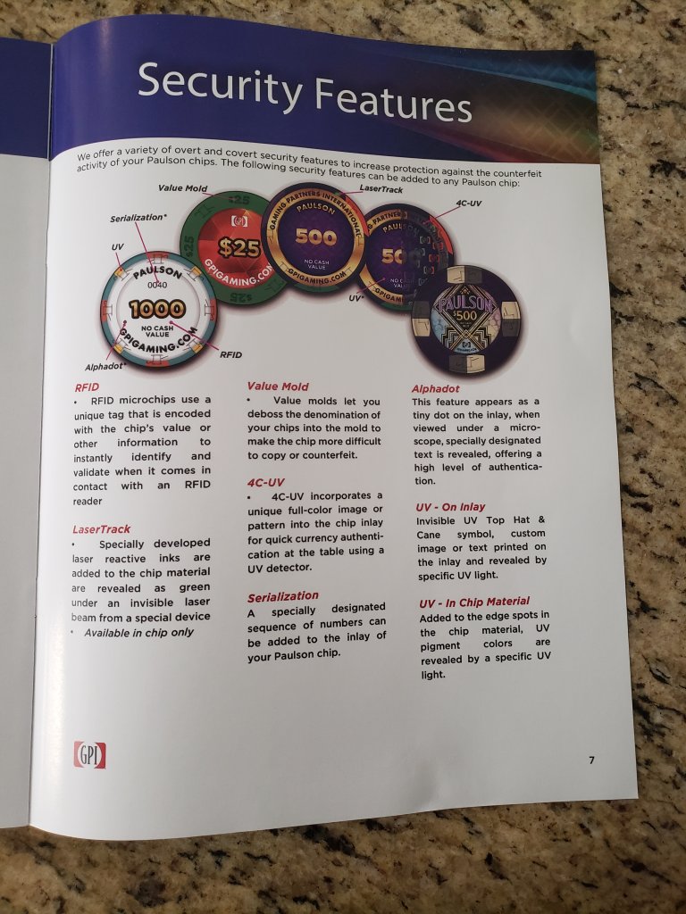 New GPI/Paulson Chip Manufacturer Catalog | Poker Chip Forum