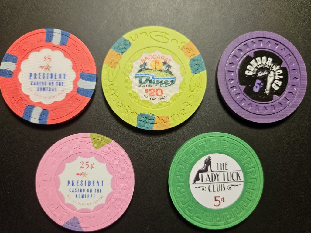 For Sale - LAST DANCE! Pharaoh's Paulson Chips SAMPLE SET 7 pc. NEW NCV ...