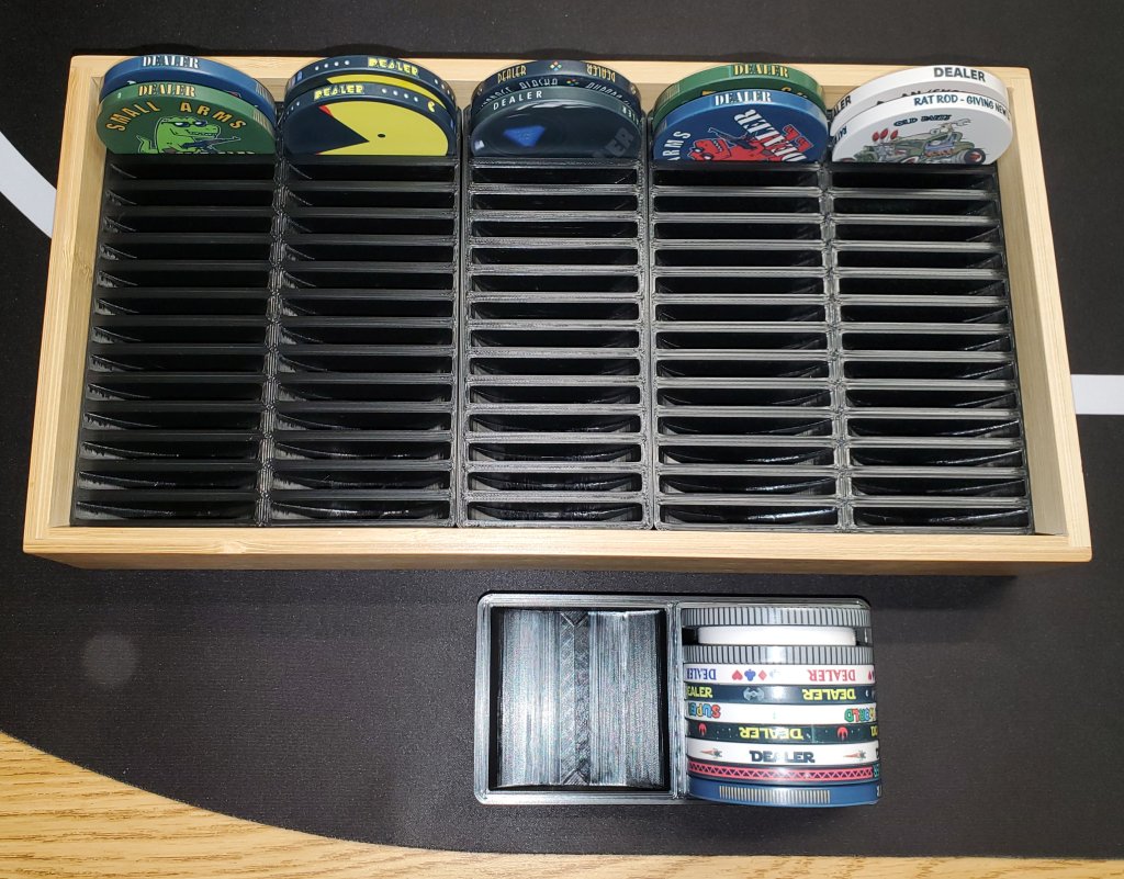 Good way to organize shuffle stacks on desk? | Poker Chip Forum