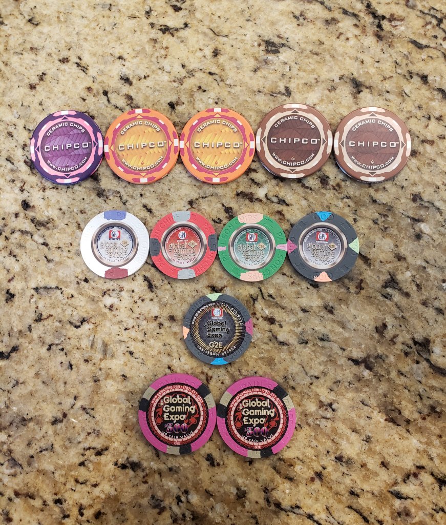 Sold - Paulson and Chipco Sample Chips plus TK Precision Dice | Poker ...