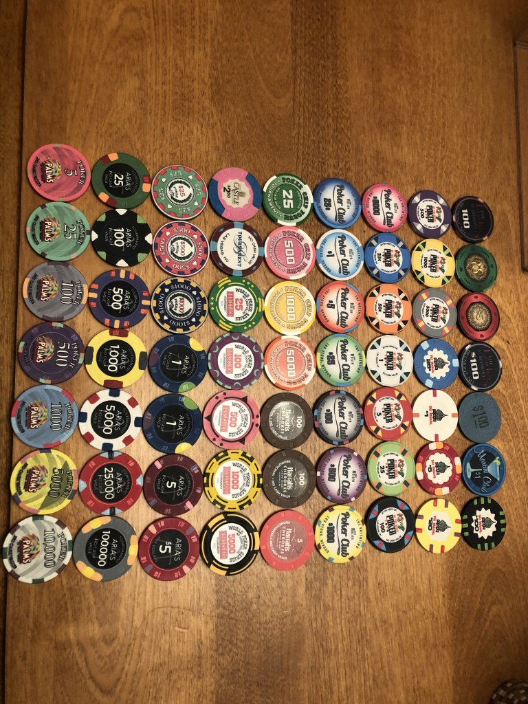Sold - 63 sample chips | Poker Chip Forum