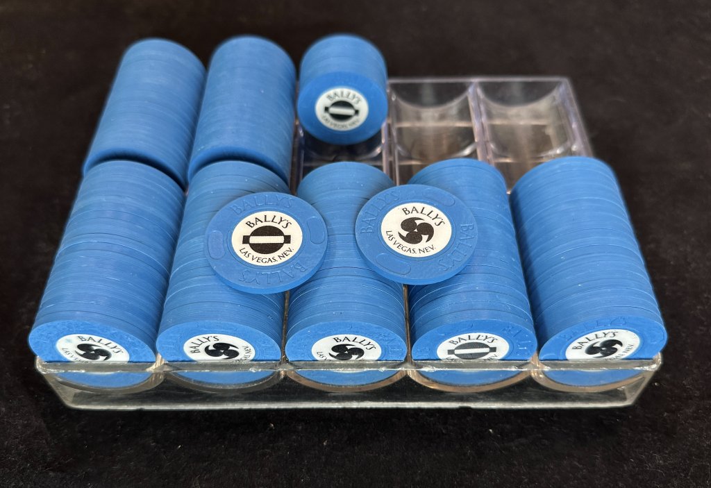 Sold - Mint Bally's Blues | Poker Chip Forum