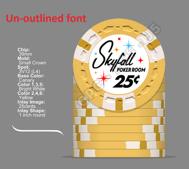 Help! My font changed. | Poker Chip Forum