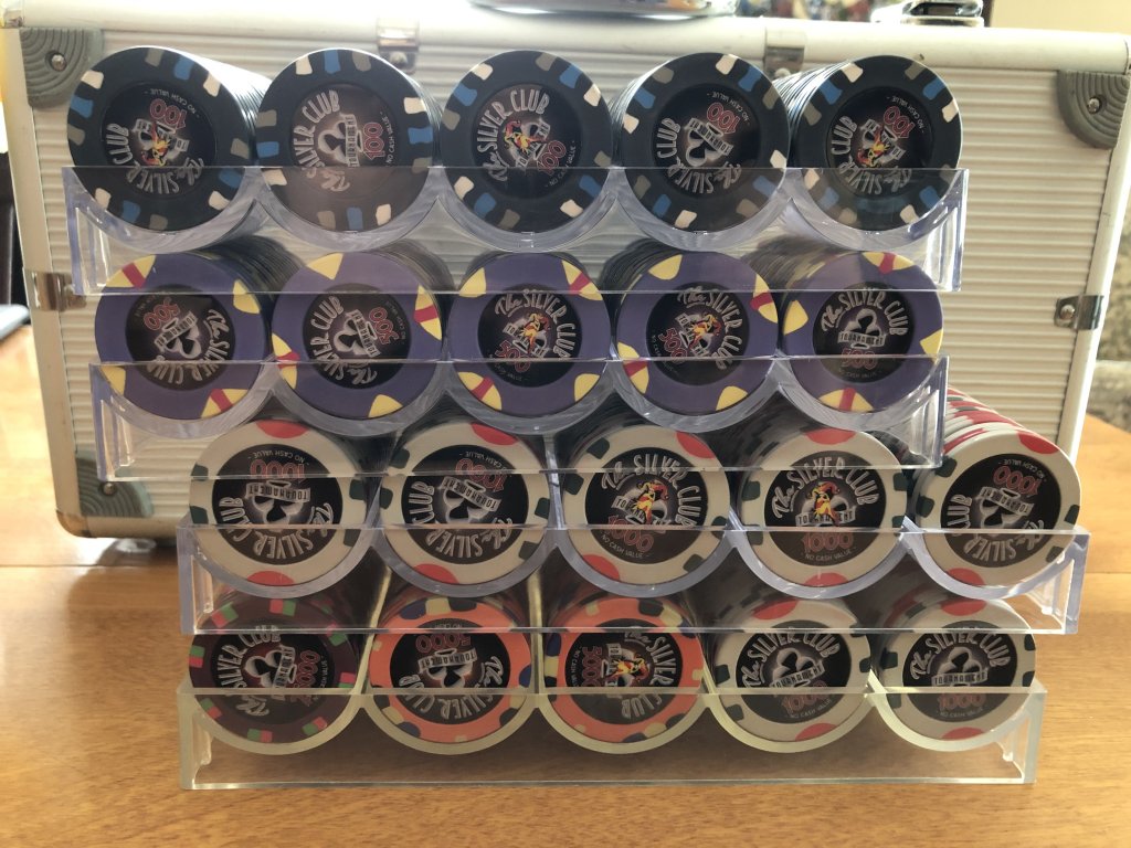 Sold - Silver Club Tourney set by Sunfly | Poker Chip Forum