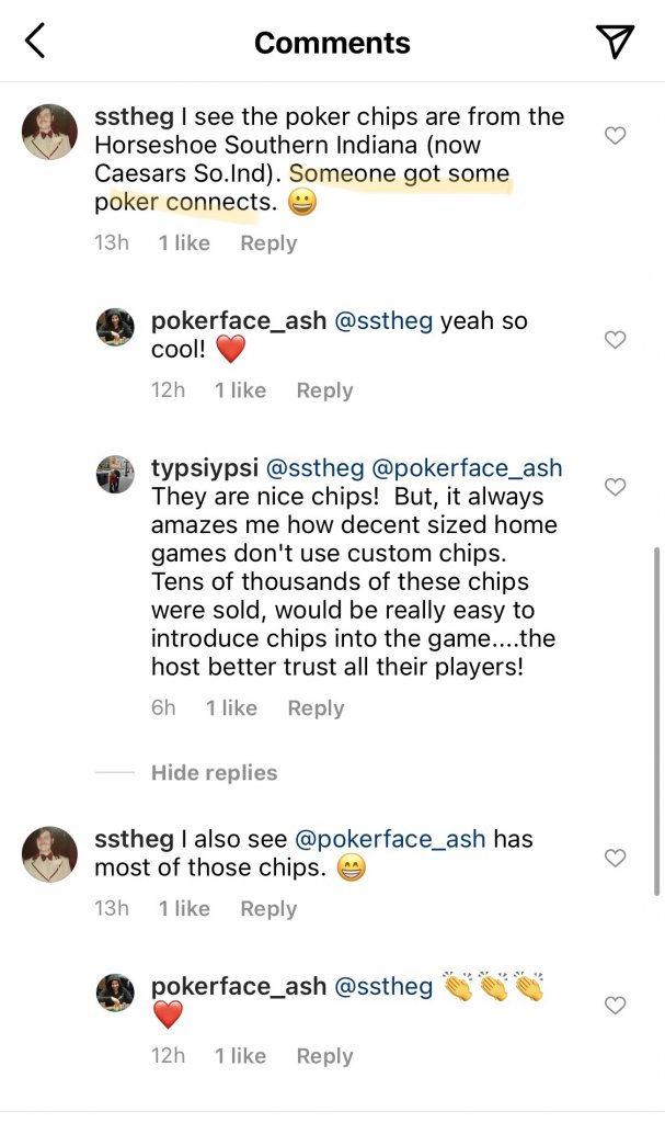 Whose HSI set made Pokerface_ash Instagram post? | Poker Chip Forum
