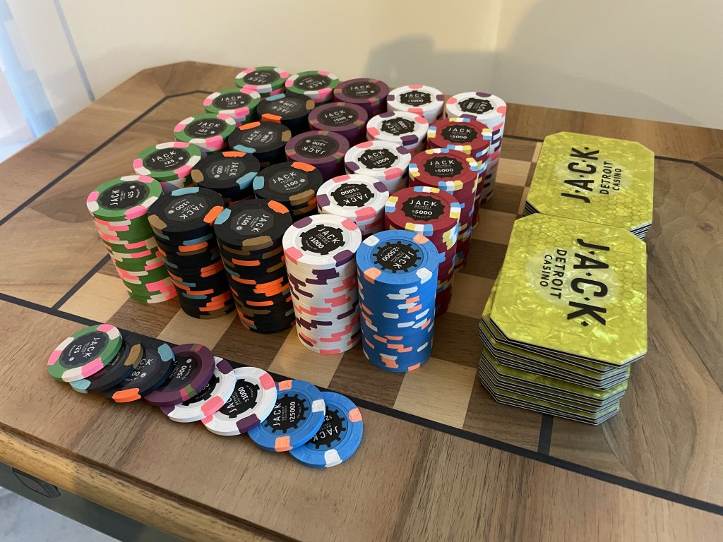 Sold - Jack tournament 500 chips detroit spotted | Poker Chip Forum