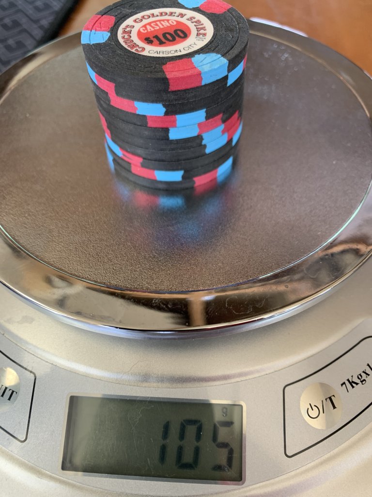 For Sale - 10 x Chuck's Golden Spike $100 | Poker Chip Forum