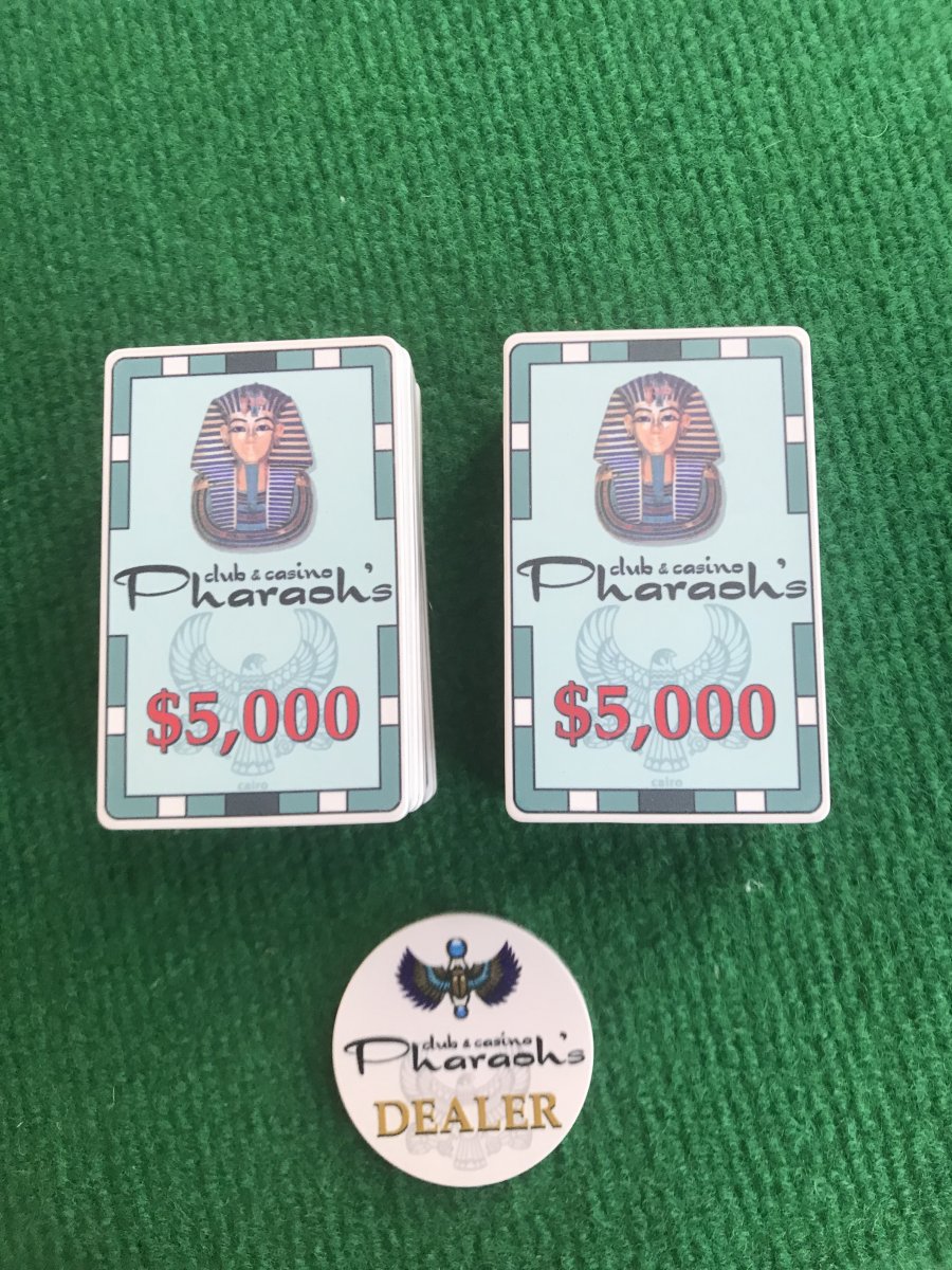 Sold - CC Pharaoh Plaques and Button | Poker Chip Forum