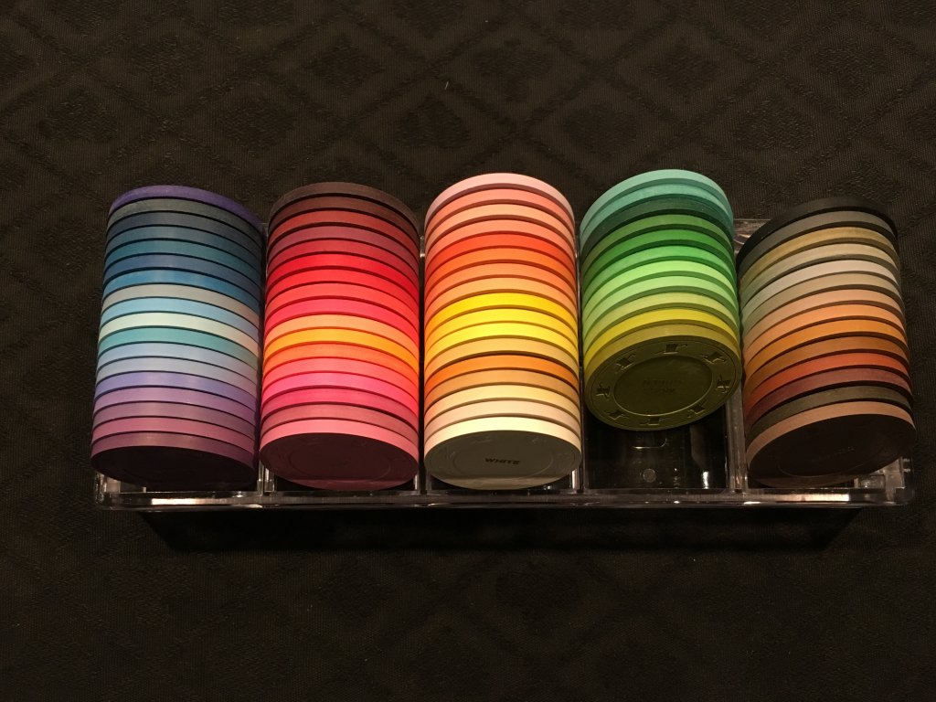 Sold - 78 piece Paulson Color Sample Set | Poker Chip Forum