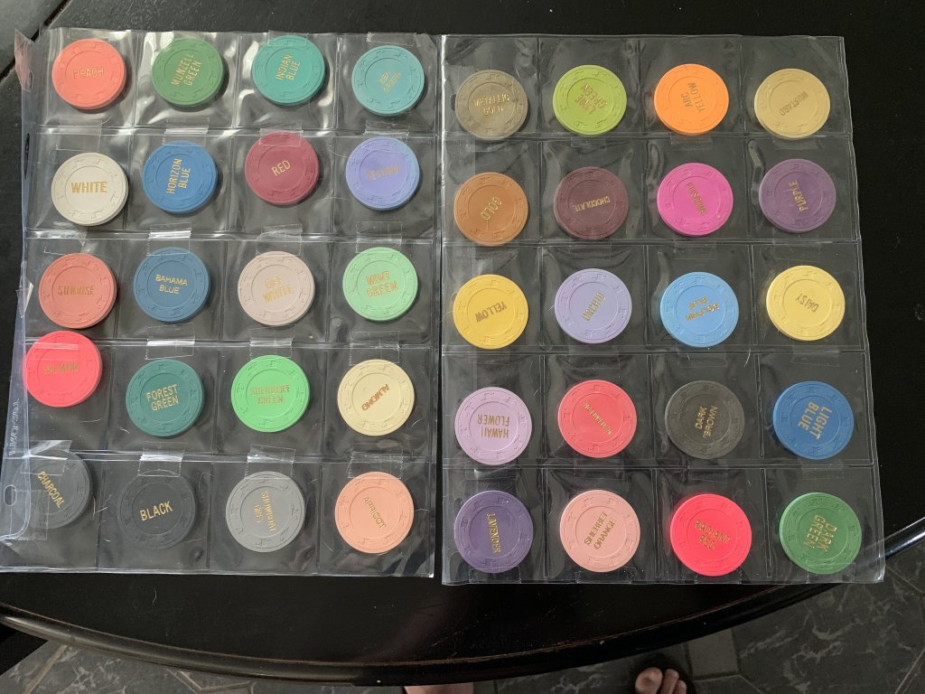 Sold - Paulson Color Sample Set 40 ct | Poker Chip Forum