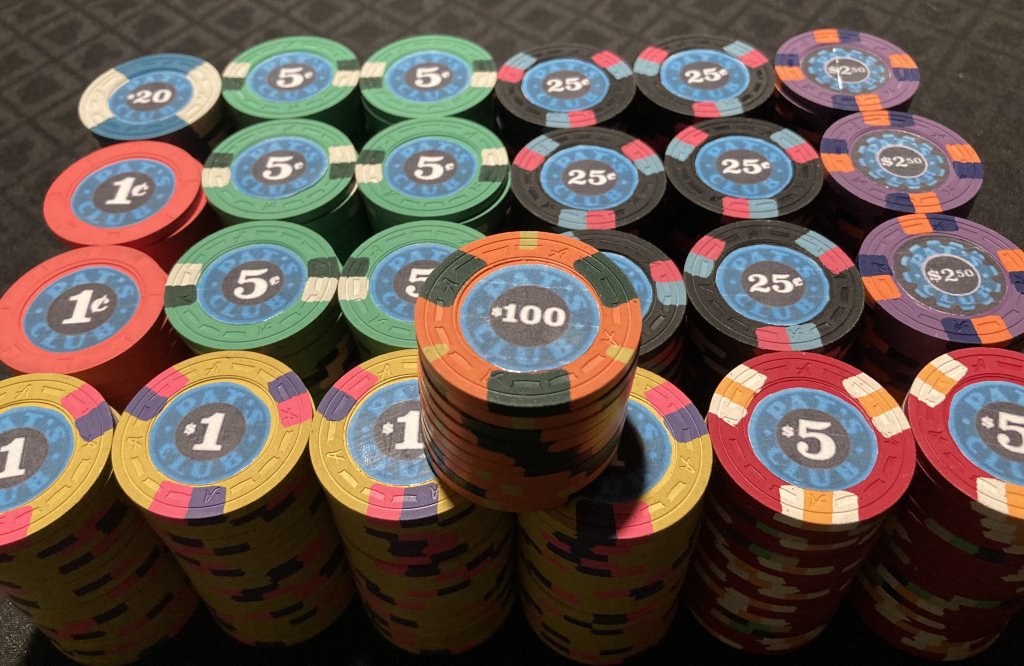 Pats Club CPC blanks with homemade labels | Poker Chip Forum
