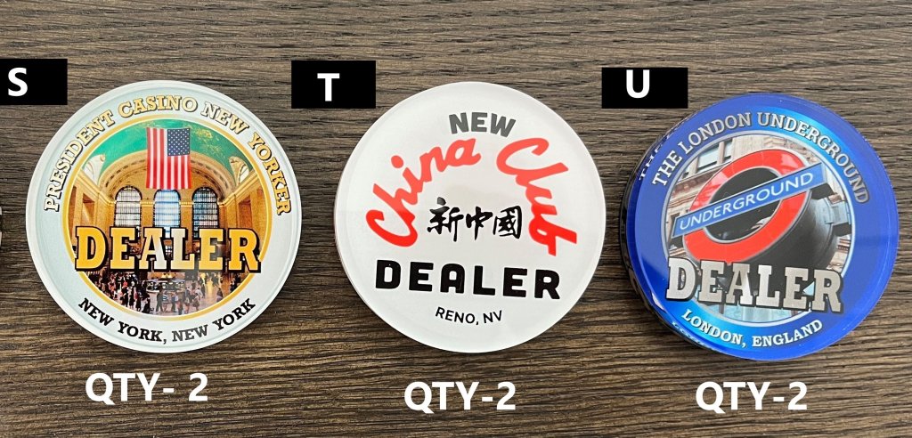Sold - 65MM Acrylic Dealer Buttons *IN STOCK* | Poker Chip Forum