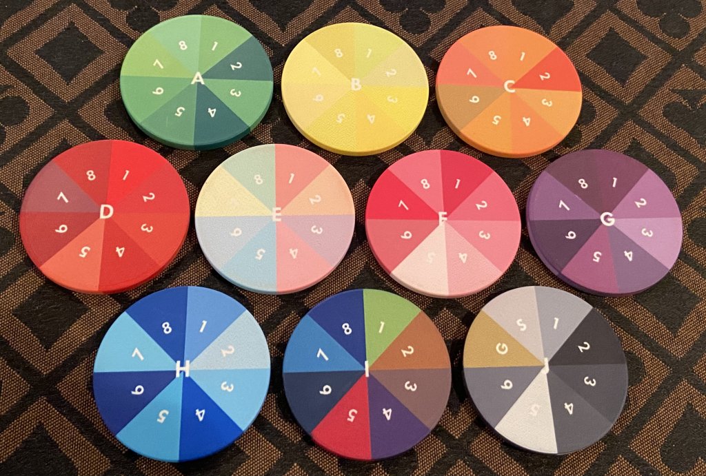 Sold - CERAMIC FLAT MOLD COLOR WHEEL CHIPS FOR CARDS MOLD ORDERS (10 ...