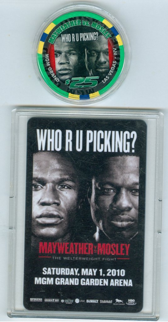 Sold - $5 MGM LV boxing chips & matching room keys | Poker Chip Forum