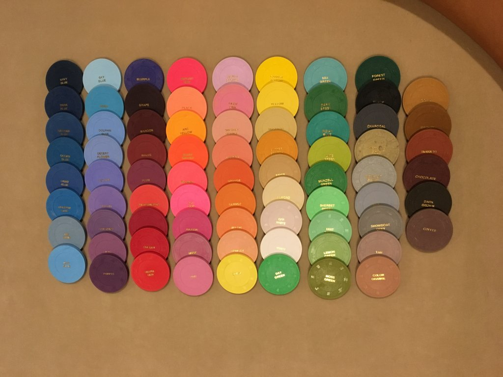 Sold - 78 piece Paulson Color Sample Set | Poker Chip Forum