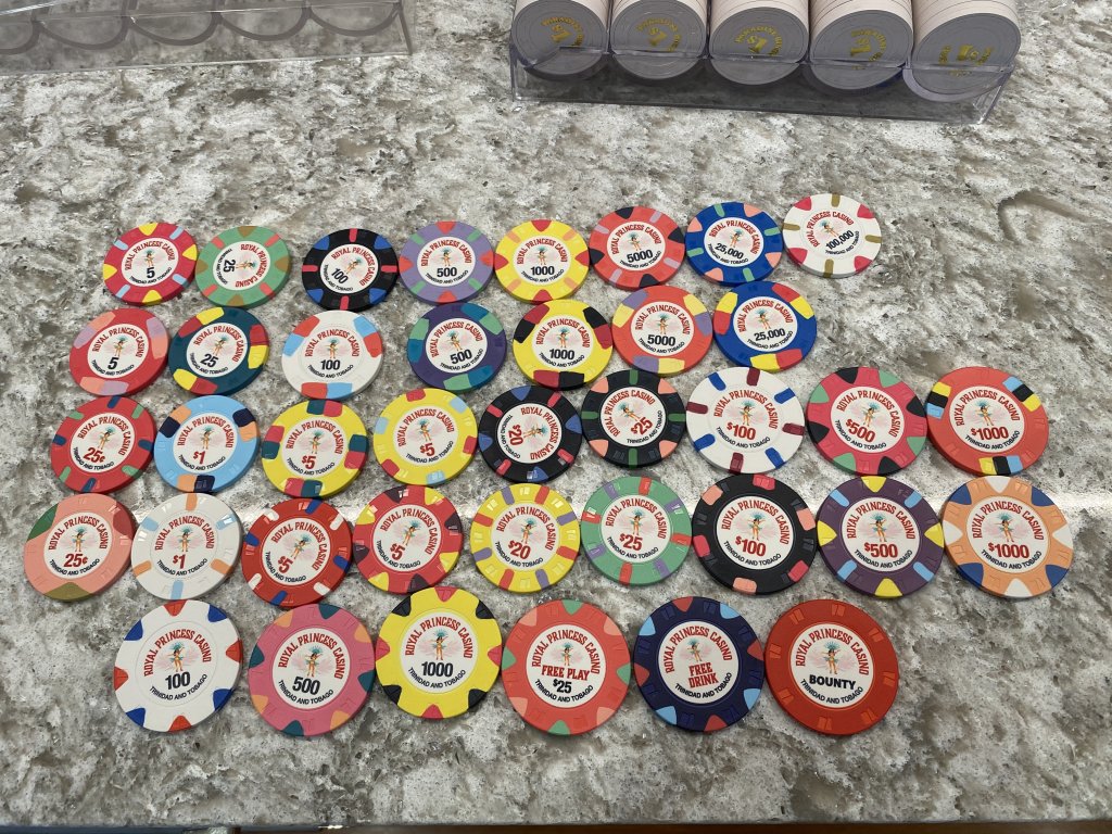 For Sale - Royal Princess Casino RPC Cards Mold Sample Set | Poker Chip ...