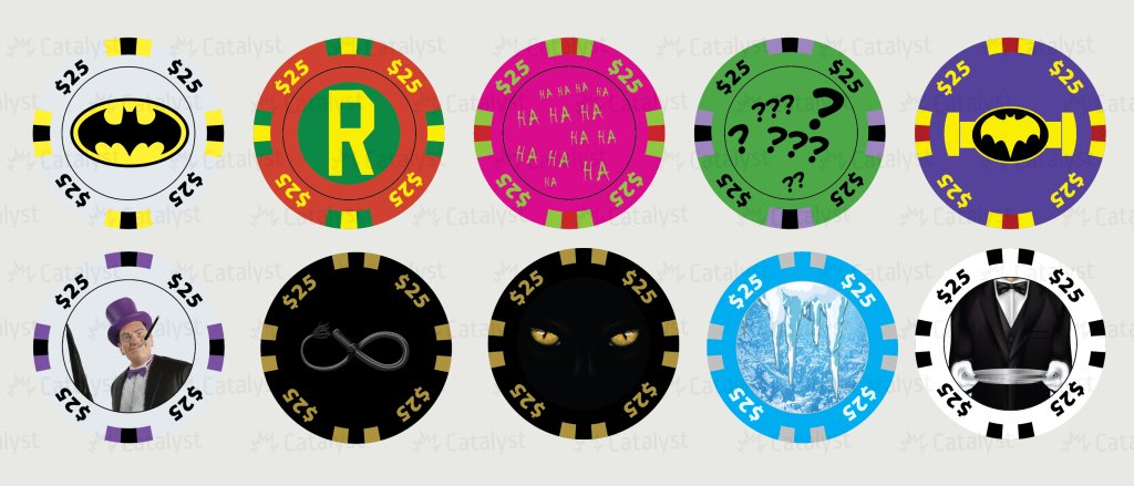 Holy crazy design Batman! New custom Batman design started | Poker Chip ...