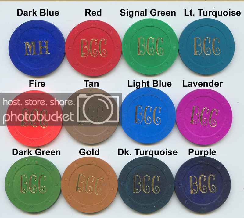 We need a BCC chip color reference | Poker Chip Forum
