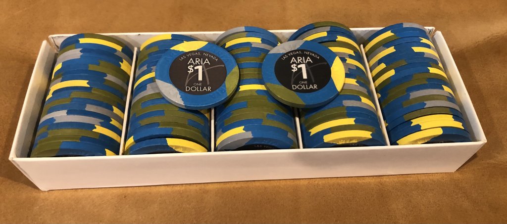 Canceled - 100x Aria $1 Housemold. | Poker Chip Forum
