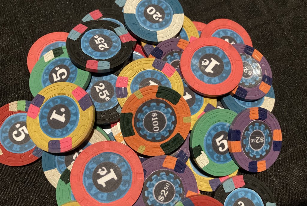 Pats Club CPC blanks with homemade labels | Poker Chip Forum