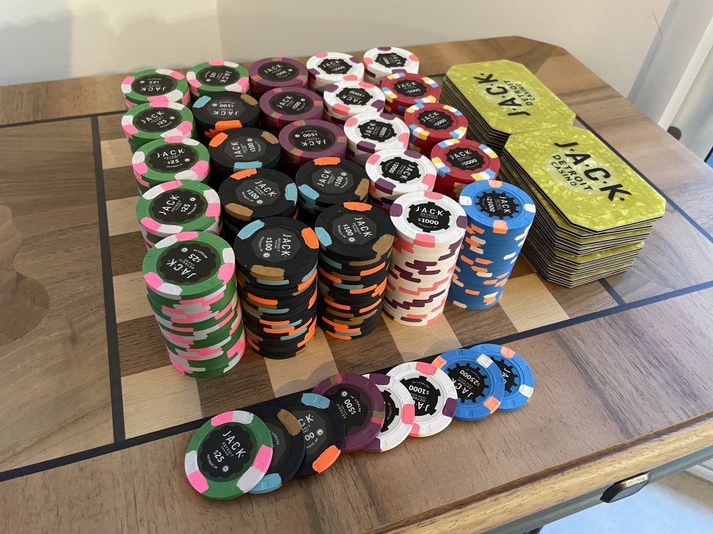 Sold - Jack tournament 500 chips detroit spotted | Poker Chip Forum