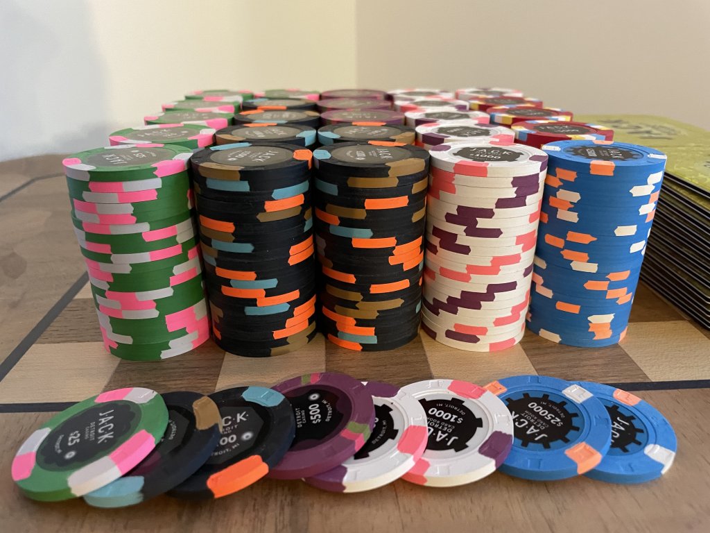 Sold - Jack tournament 500 chips detroit spotted | Poker Chip Forum
