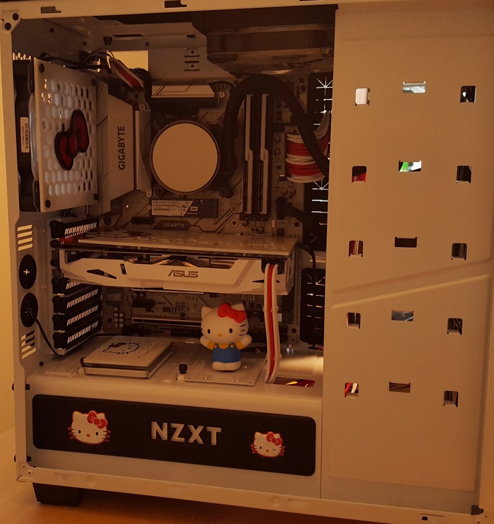Built My Cleanest PC Mod Yet - Hello Kitty Theme For My Wife | Poker ...