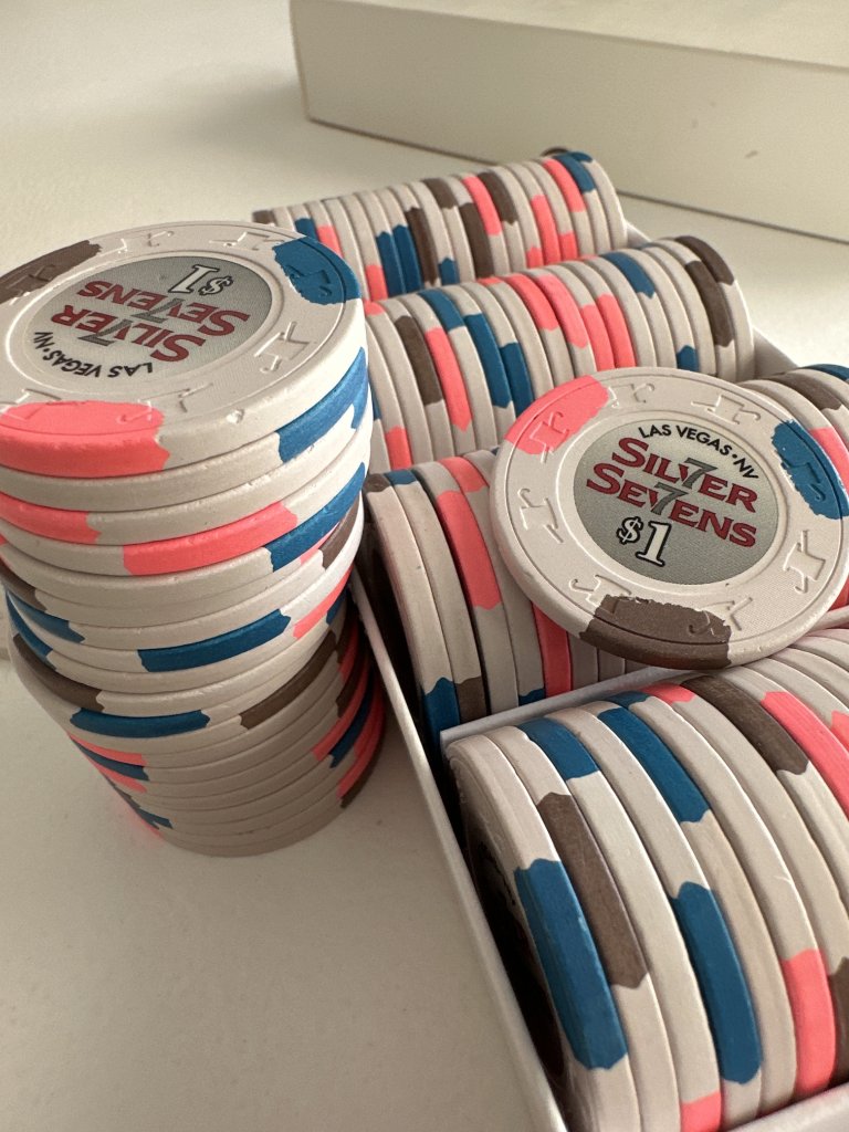 For Sale - Silver sevens 7s $1s and White THC solids. | Poker Chip Forum