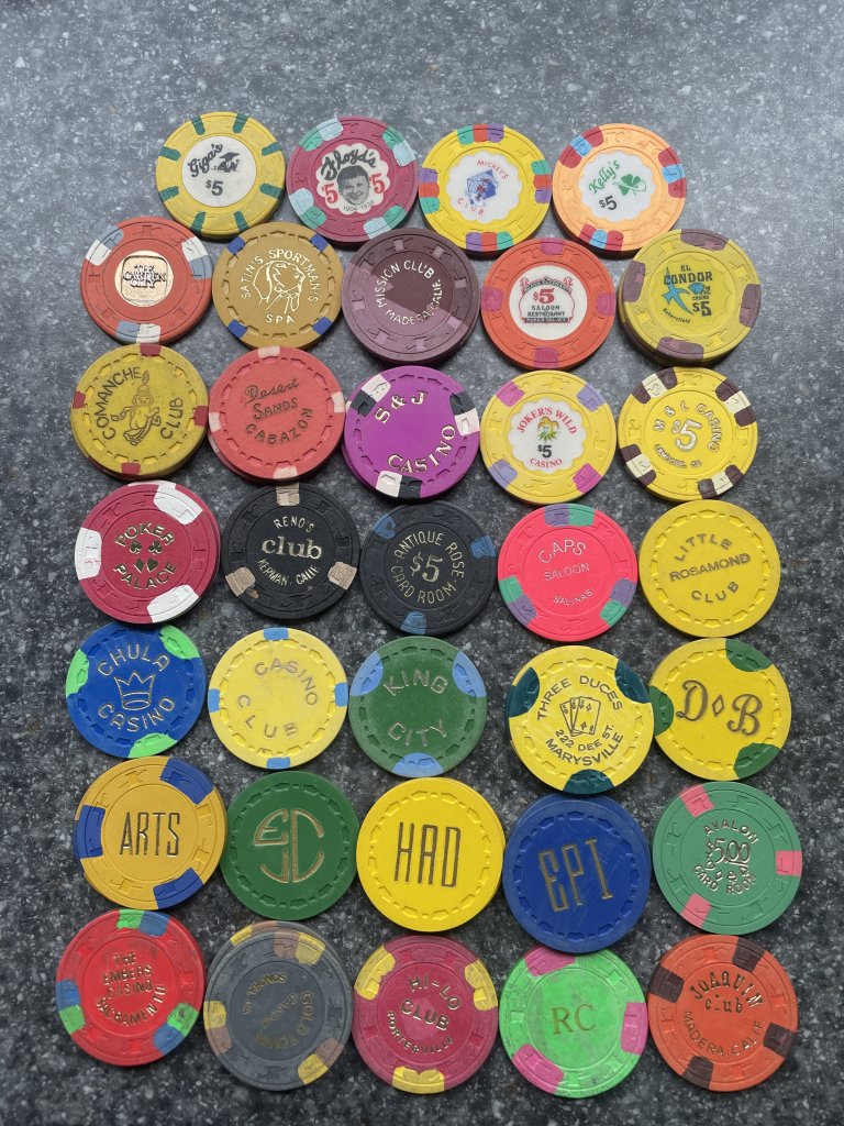 Sold - $5 California chips | Poker Chip Forum