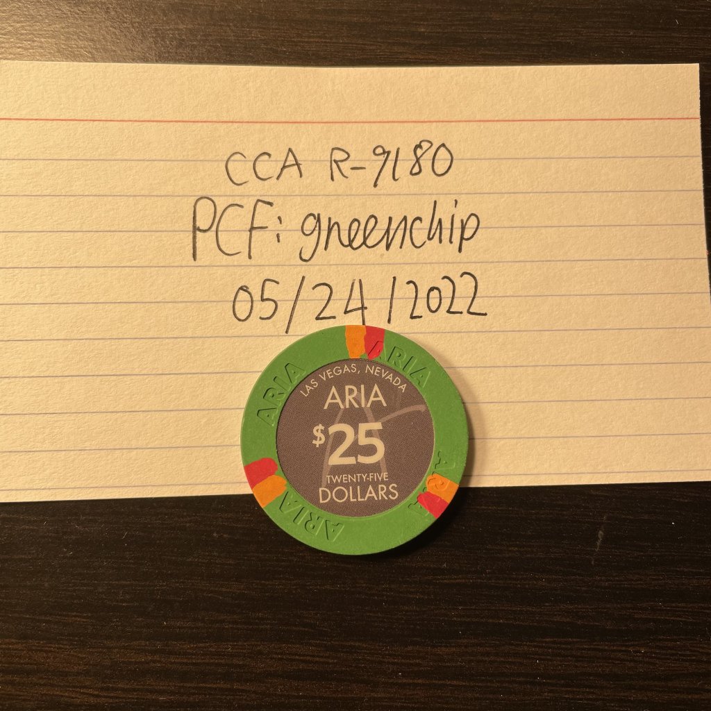 Sold - Single chip $25 Aria current house chip | Poker Chip Forum