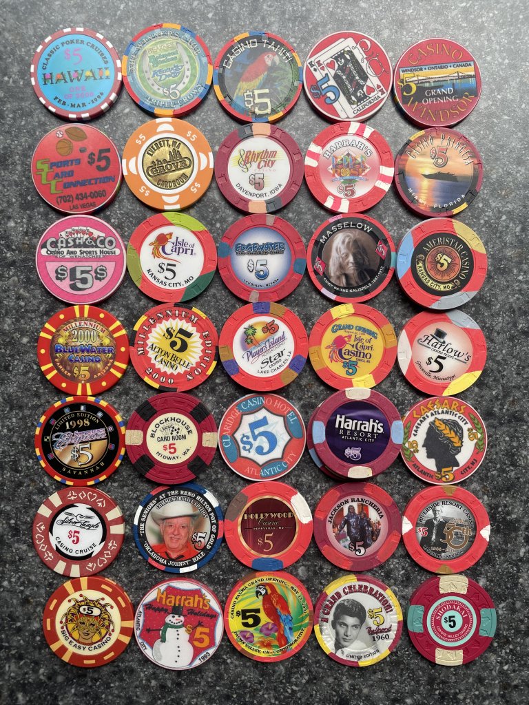 For Sale - Lots of $5 chips - 3/30 | Poker Chip Forum