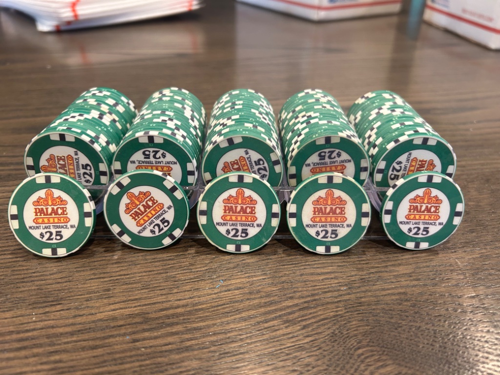 Auction - Rack of Chipco $25’s Palace casino | Poker Chip Forum