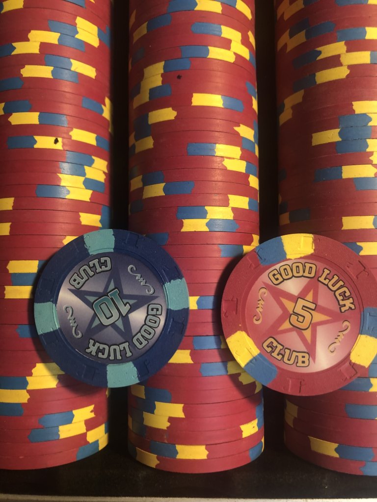 Sold - GOOD LUCK CLUB CHIPS (974) | Poker Chip Forum