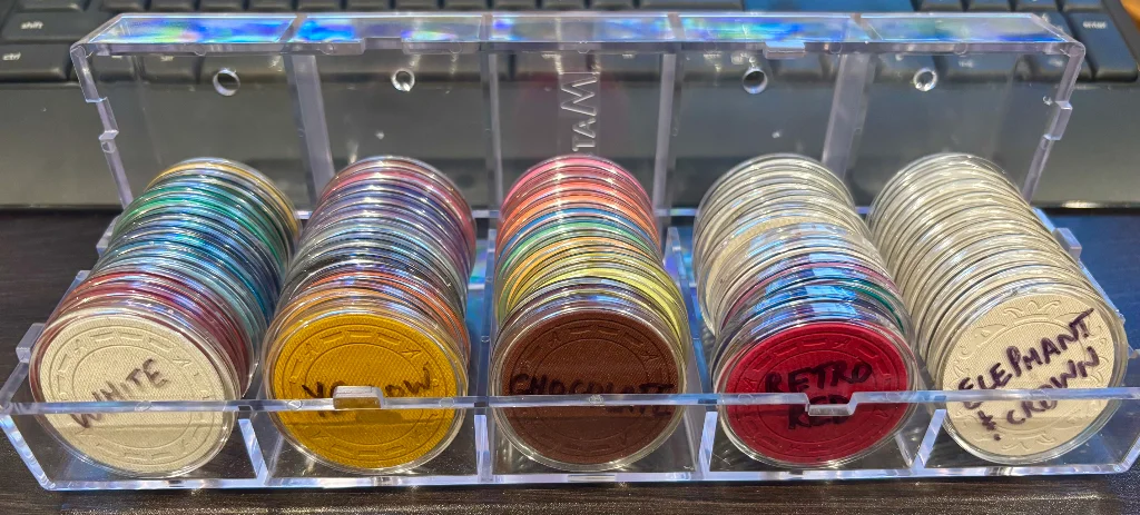 Sold - CPC color & mold sample set | Poker Chip Forum