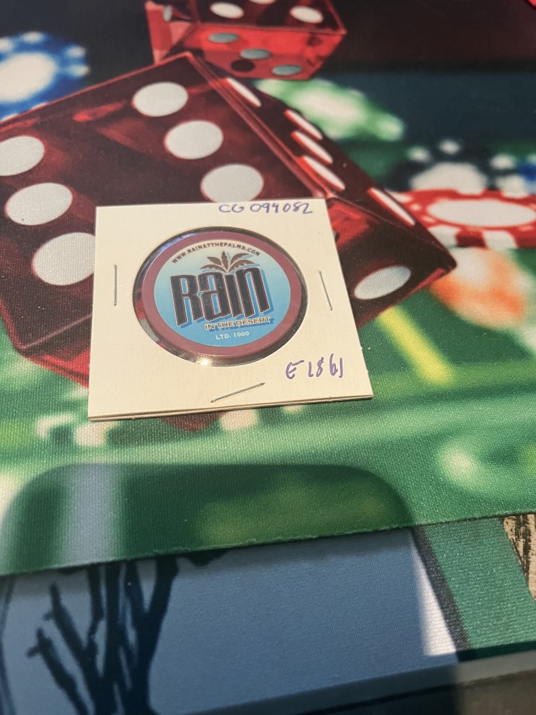For Sale - Rain at the Palms LTD chip. Limited to 1000 | Poker Chip Forum