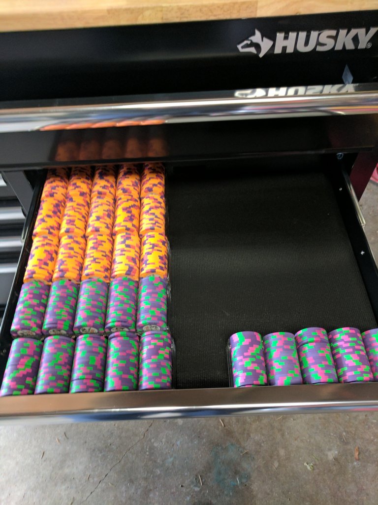 Wheeled chip carts on sale at Home Depot... | Poker Chip Forum