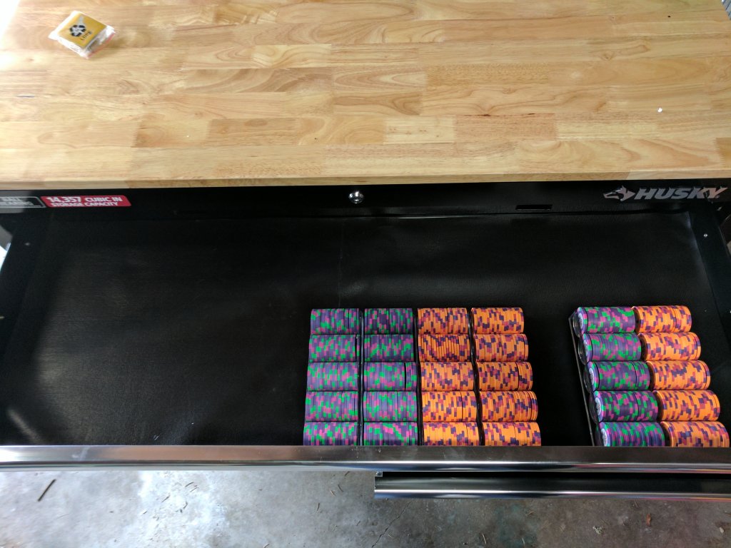 Wheeled chip carts on sale at Home Depot... | Poker Chip Forum