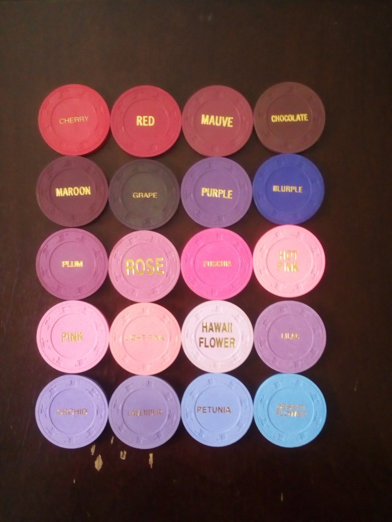 Sold - 77 Paulson Color Sample Set | Poker Chip Forum