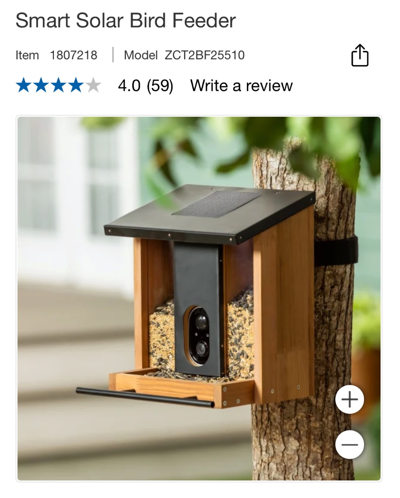 A.I. enhanced bird feeder | Page 2 | Poker Chip Forum